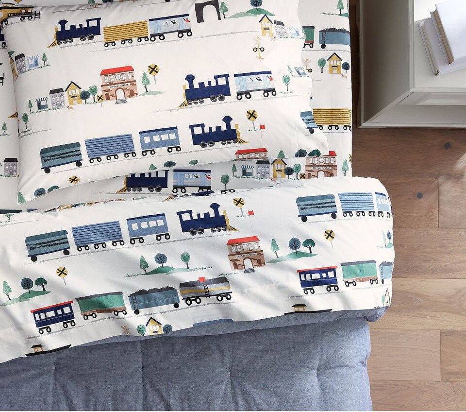 Train Organic Sheet Set | Pottery Barn Kids AU